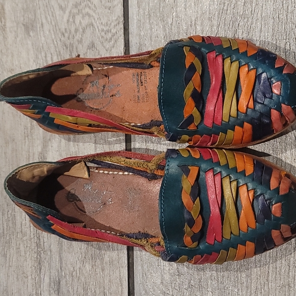 Shoes | Colorful Mexican Huaraches Sandles | Poshmark